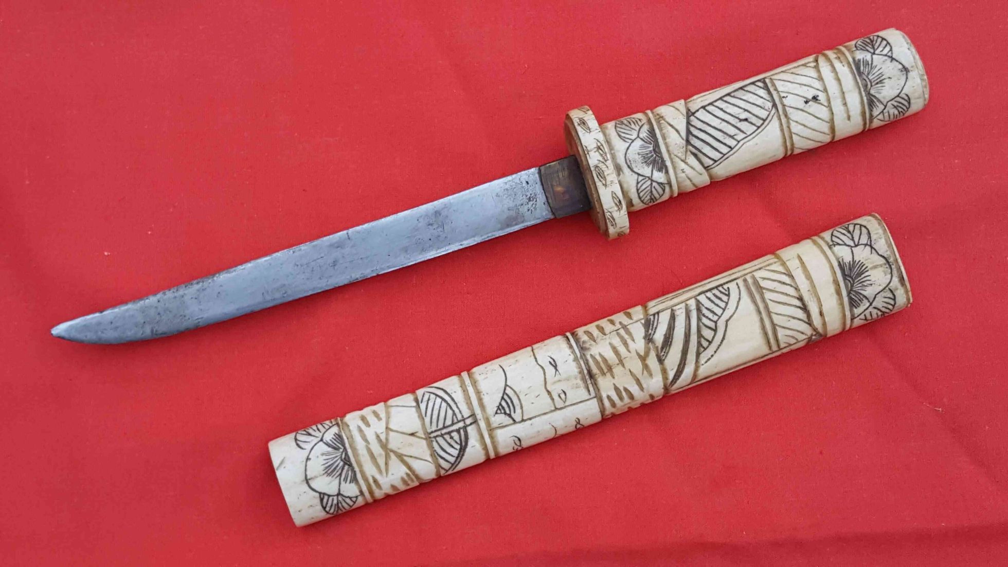 (JapbonTanto0001) Antique Japanese Tanto Dagger | KickFit Martial Arts ...